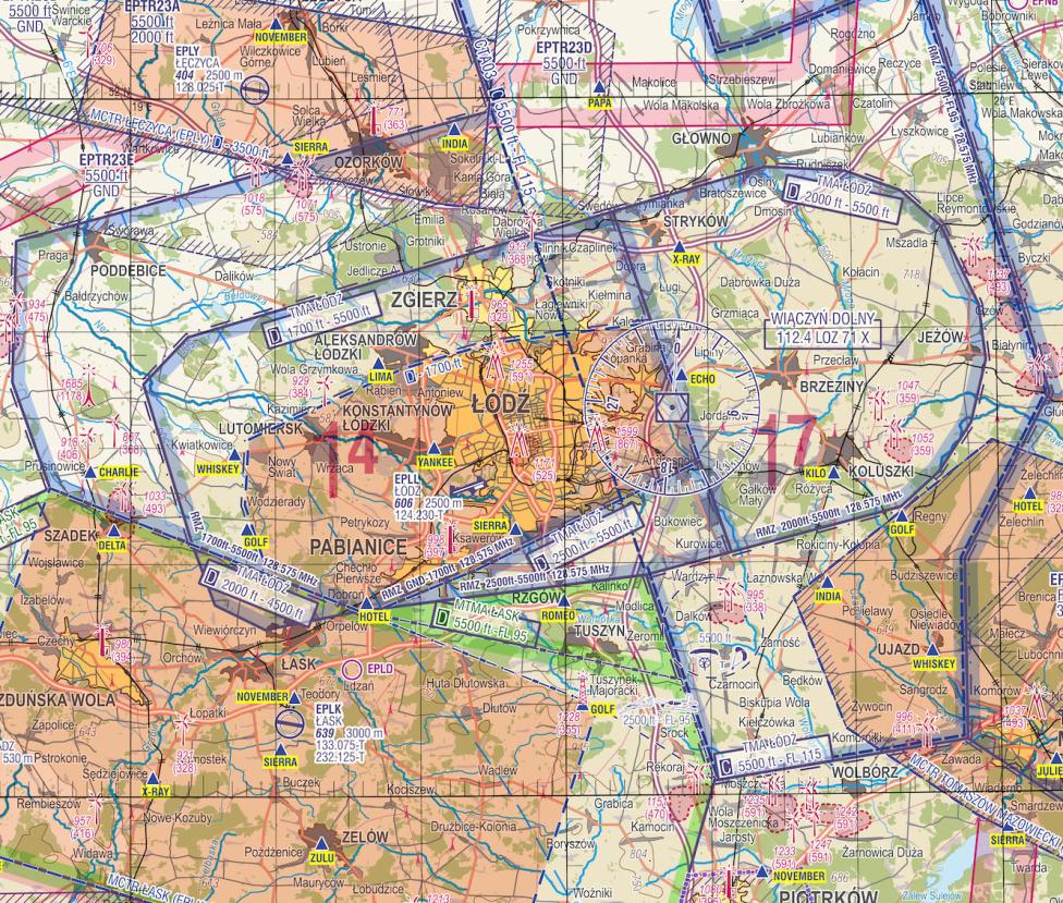 Lotnicza Mapa Polski ICAO w skali 1:500 000 (wydanie 2023) | dlapilota.pl