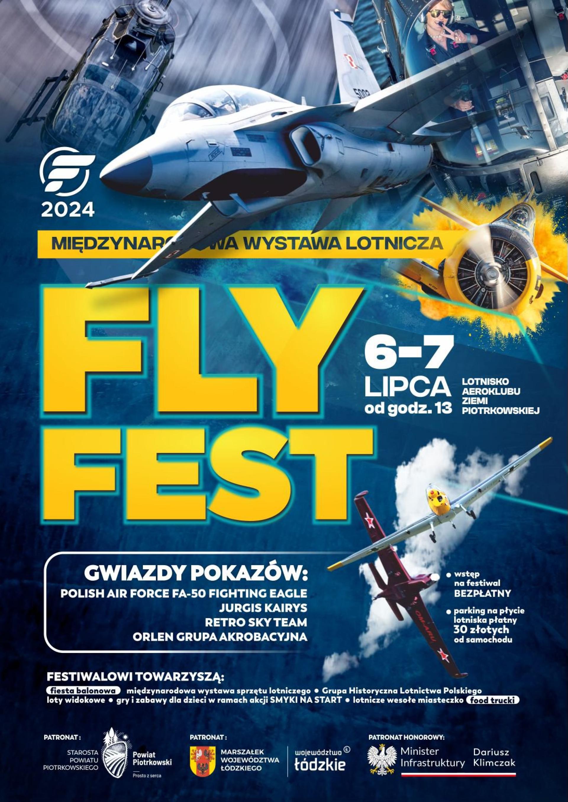 Fly Fest 2024 – pokazy lotnicze w Piotrkowie Trybunalskim | dlapilota.pl